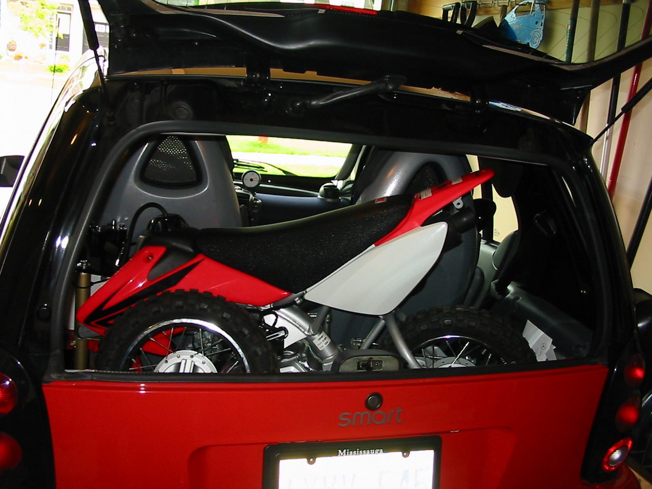 can you fit a dirt bike into a smart car - General Discussions - Club ...