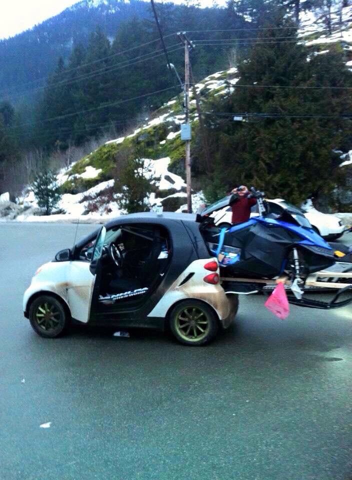 smart hauling a snowmobile - General Discussions - Club smart Car